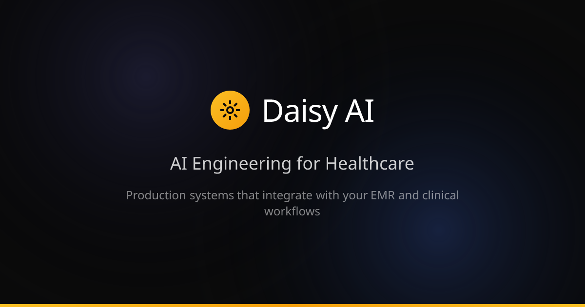 Daisy AI – AI Engineering for Healthcare